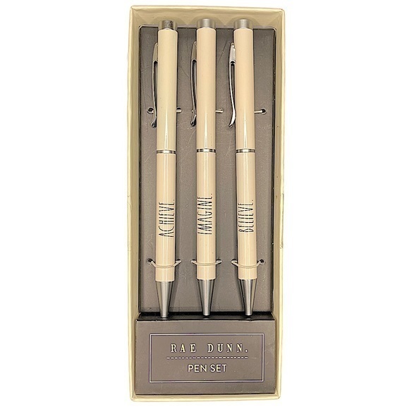Rae Dunn | Office | Rae Dunn Pen Set Black Ballpoint Pens Achieve ...